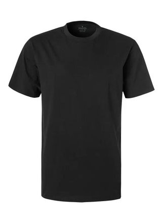 Ragman Herren T-Shirt schwarz Baumwolle