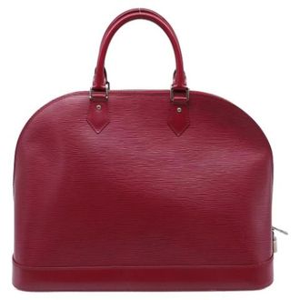 Louis Vuitton Sac port&eacute; main Alma MM Pre-owned - Femme - Pre-owned - Rouge - Taille: ONE Size