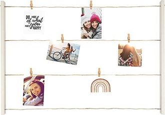 Walther Design Fotoseil grau 4 Fotoseile mit 20 Klammern XR048D