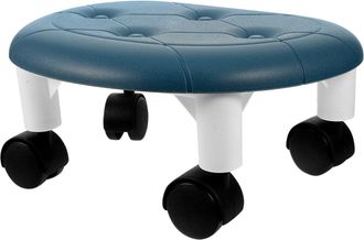 Pretyzoom Niedriger Rollhocker Aus Leichtem Kunststoff Drehbar Und Flexibel Praktischer Sitzhocker Für Zuhause Spa Und Pediküre Kompakt Und Leicht Zu Bewegen