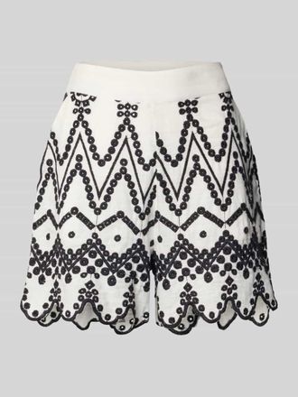 Copenhagen Muse Shorts mit Stitchings und Wellensaum