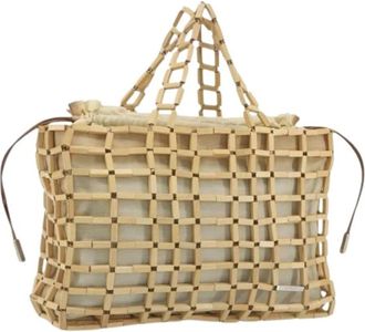 Ferragamo Pre-owned Mesh sacs-main - Femme - Pre-owned - Beige - Taille: ONE Size
