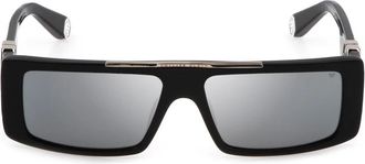 Philipp Plein Hexagon Sonnenbrille - - Accessories - Herren - Schwarzk - ONE SIZE