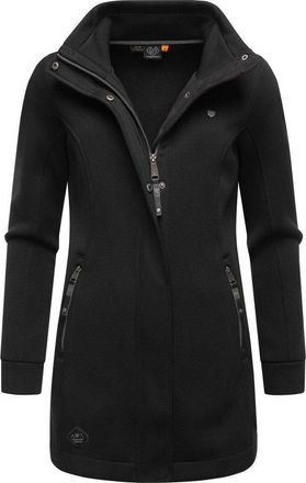 Ragwear Sweatjacke Letrice Bonded Elegante Zip-Jacke mit hohem Kragen in Feinstrickoptik