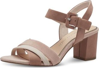 Marco Tozzi Sandale &agrave; talon by Guido Maria Kretschmer 2-28323-42 Femme, Couleur Chair Comb, 39 EU