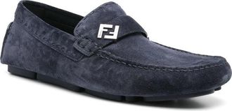 Fendi Suede Loafer - Navy