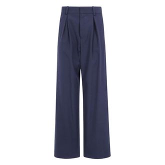 Maison Margiela Pantalon large - Femme - Pantalons - Bleu - Taille: 42 FR