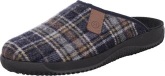 Rohde Herren Pantoffel Hausschuh Karo Muster leicht gepolstert Soltau-H 2781, Gr&ouml;&szlig;e:42 EU, Farbe:Blau