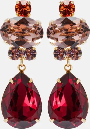 Jennifer Behr Ohrringe Catherine, 18kt vergoldet, mit Kristallen