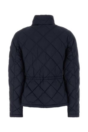 Burberry Womens Navy Blue Nylon Jacket Exterior: Lining: Giubbini