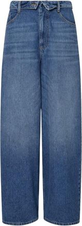 Liu Jo Femme, Jeans, Bleu, Taille: W28 Jean Baggy avec Liens