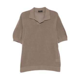 Tagliatore Finlay Waffelstrick-Polohemd - - Knitwear - Herren - Beige - XL