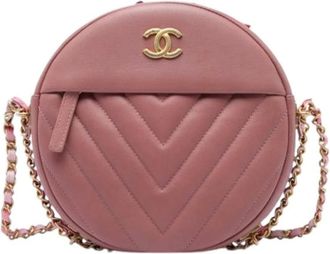 Chanel Sac bandouli&egrave;re matelass&eacute; vintage doccasion - Femme - Pre-owned - Rose - Taille: ONE Size
