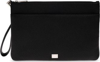 Dolce & Gabbana Calfskin Necessaire - - Accessories - Herren - Schwarzk - ONE SIZE