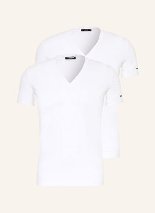 Dsquared2 V-Shirt weiss