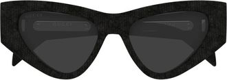 Gucci Cat-eye Sonnenbrille - - Accessories - Damen - Schwarzk - 53 MM