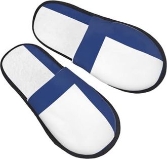 Generic Drapeau Finlandais Homme Femme Chaussures De Maison Antid&eacute;rapantes Slippers L&eacute;g&egrave;res Chaussons Pour Ext&eacute;rieur Hiver Maison L