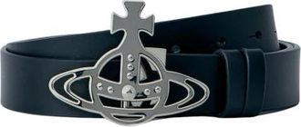 Vivienne Westwood Homme, Accessoires, Noir, Taille: M Line Orb Buckle Belt