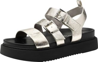 Tamaris Sandalette Damen Vegan Bequem metallic,EU 40
