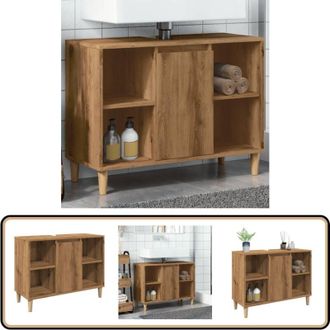 vidaXL Armoire de salle de bain chêne artisanal bois dingénierie - Vidaxl