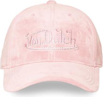 Von Dutch Casquette classique rose, r&eacute;glable, avec logo brod&eacute;, style baseball