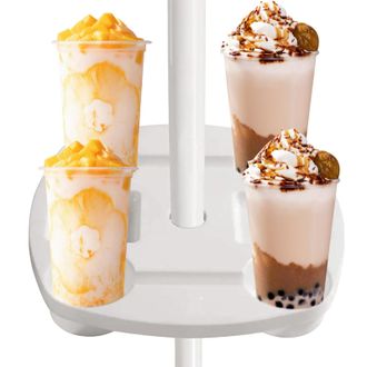 Generico Schirmablage: Tisch aus Aluminium, Zubehör mit Mittelloch für den Außenbereich, sichere ergonomische Schlitze für Tassen und Snack-Fach | Camping-Ausr