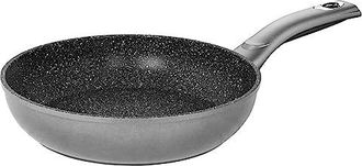 STONELINE Gourmundo Sauteuse 24 cm, Made in Germany, adapt&eacute;e &agrave; lInduction, Bord haut, Rev&ecirc;tement Antiadh&eacute;sif avec de vraies particules de pierre, cuire sans hui