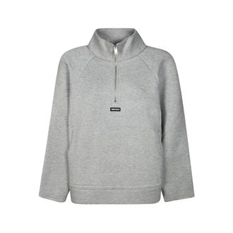Rotate Scuba Half Zip Jacke - - Sweatshirts & Hoodies - Damen - Grau - XS