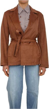 Liu Jo Femme, Vestes, Brun, Taille: 40 FR Giaccone Wa6169E1090