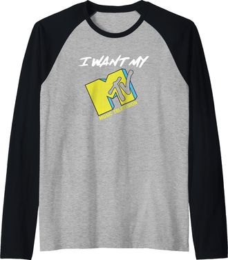 Giesswein Ich Will Mein gelbes MTV Classic Logo Raglan