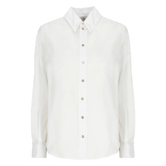 Elisabetta Franchi Femme, Blouses et Chemises, Blanc, Taille: 36 FR Double Collar Shirt