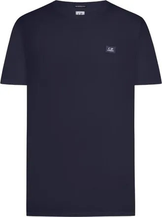 C.P. Company C.p. Company, Homme, Tops, Bleu, Taille: XS Crew Neck Short-Sleeve T-Shirt 20Cmts113A006374G-683
