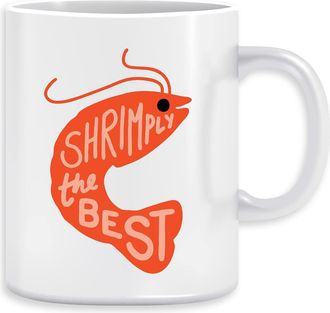 Vendax Shrimply The Best Kaffeebecher Becher Tassen Ceramic Mug Cup