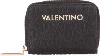 Valentino Kartenetui Falak Re Zip Around Card Case Nero schwarz