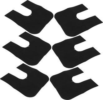 Cabilock 6 Stück Teiliges U-förmiges Toiletten-trainingsmatten- Waschbar Passend Urinabsorbierende Wc-bodenmatten Wiederverwendbar Hygienischer Badeschutz für 