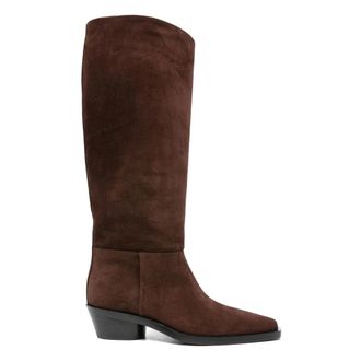 Proenza Schouler Bronco Wildleder Kniehohe Stiefel - - Shoes - Damen - Braun - 38 1/2 EU