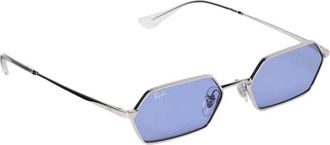Ray-Ban Homme, Accessoires, Bleu, Taille: 55 MM Lunettes de soleil &agrave; monture octogonale