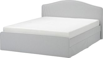 IKEA RAMNEFJÄLL Bettgestell, gepolstert