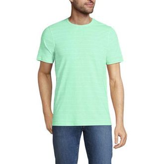 Lands End Kurzarm-Shirt aus Leinen/Baumwollmix, Herren, Gr&ouml;&szlig;e:56-58 regular, Gr&uuml;n, Baumwolle/Leinen, by Lands End