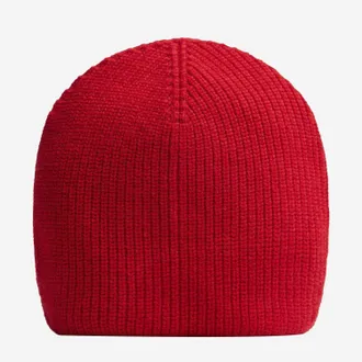 Patou Womens Stretch Wool Blend Beanie Red Hat