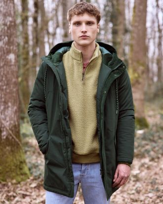 Faguo Parka imperm&eacute;able longue verte