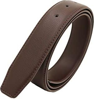 Perfeclan Sangle de ceinture pour hommes de style rétro, sans boucle réglable avec des trous de 33 mm de large 120 cm Ceinture de bricolage pour les affaires, b
