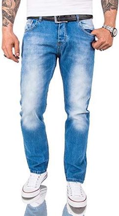 Rock Creek Rock Creek - RC-2091 - Jean pour homme - Coupe droite - Bleu, Bleu clair - RC-3101, 38W x 38L