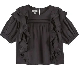 Emile Et Ida Blouse Volants Coton Emile et Ida