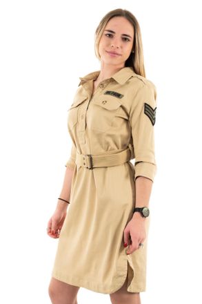 Schott NYC Damen Robjanew Robe, Lt.beige, Large