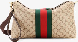 Gucci GG canvas crossbody bag with Nastro Web on the front - GUCCI - gender_Man
