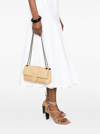 Jacquemus Calf Leather Chain-Strap Shoulder Bag - Beige
