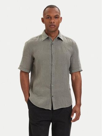 HUGO BOSS Hemd 50537382 Dunkelgrau Regular Fit