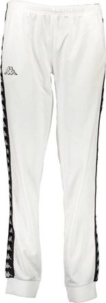 Kappa Femme, Pantalons, Blanc, Taille: 44 FR Pantalon de Sport Blanc en Polyester &agrave; Taille &Eacute;lastique