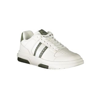 Tommy Hilfiger Contrasting Color-Block Lace-Up Sneaker - White